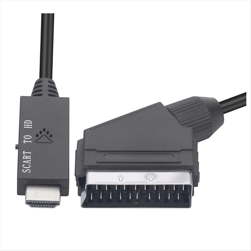 HD 1080P Scart - HDMI-Совместимый Адаптер Scart Male -