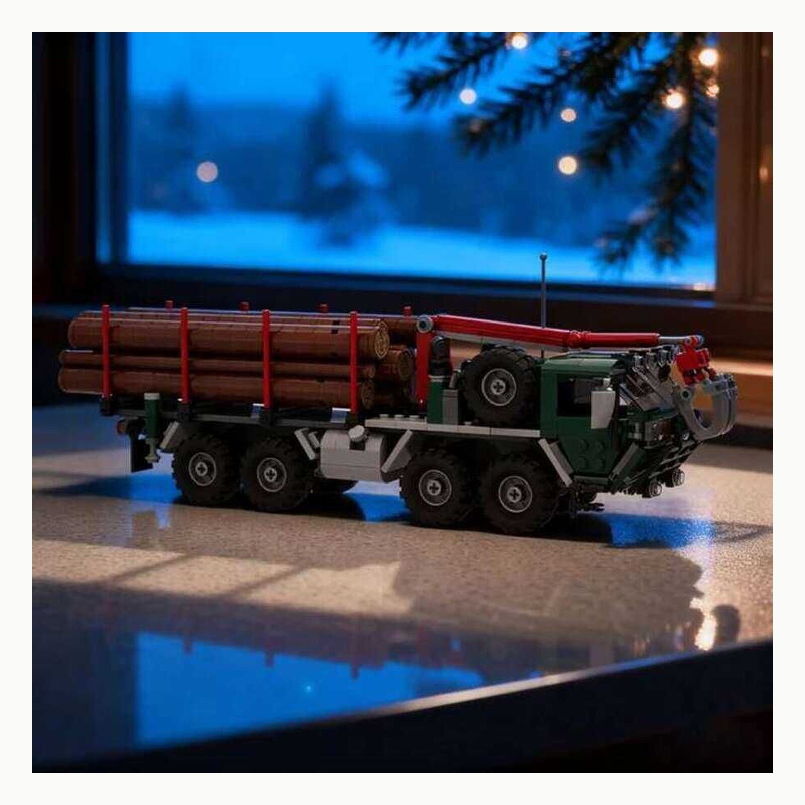 Конструктор MOC HEMTT Бревновоз Грузовик, блочный, прозрачный, конструкторы, характеристики товара, описание товара