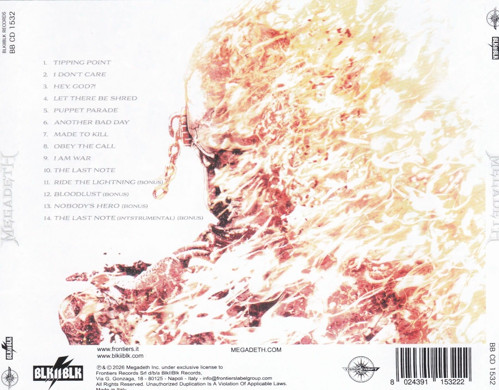 Megadeth - Megadeth, 2026, 16-page, CD-Аудио — фото 1