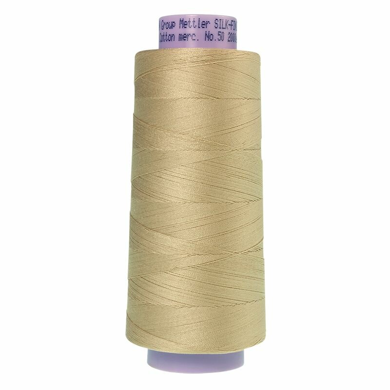 Нить для машинного квилтинга METTLER "Silk Finish", Cotton 50, 1829 м, цвет 0537, Oat Flakes