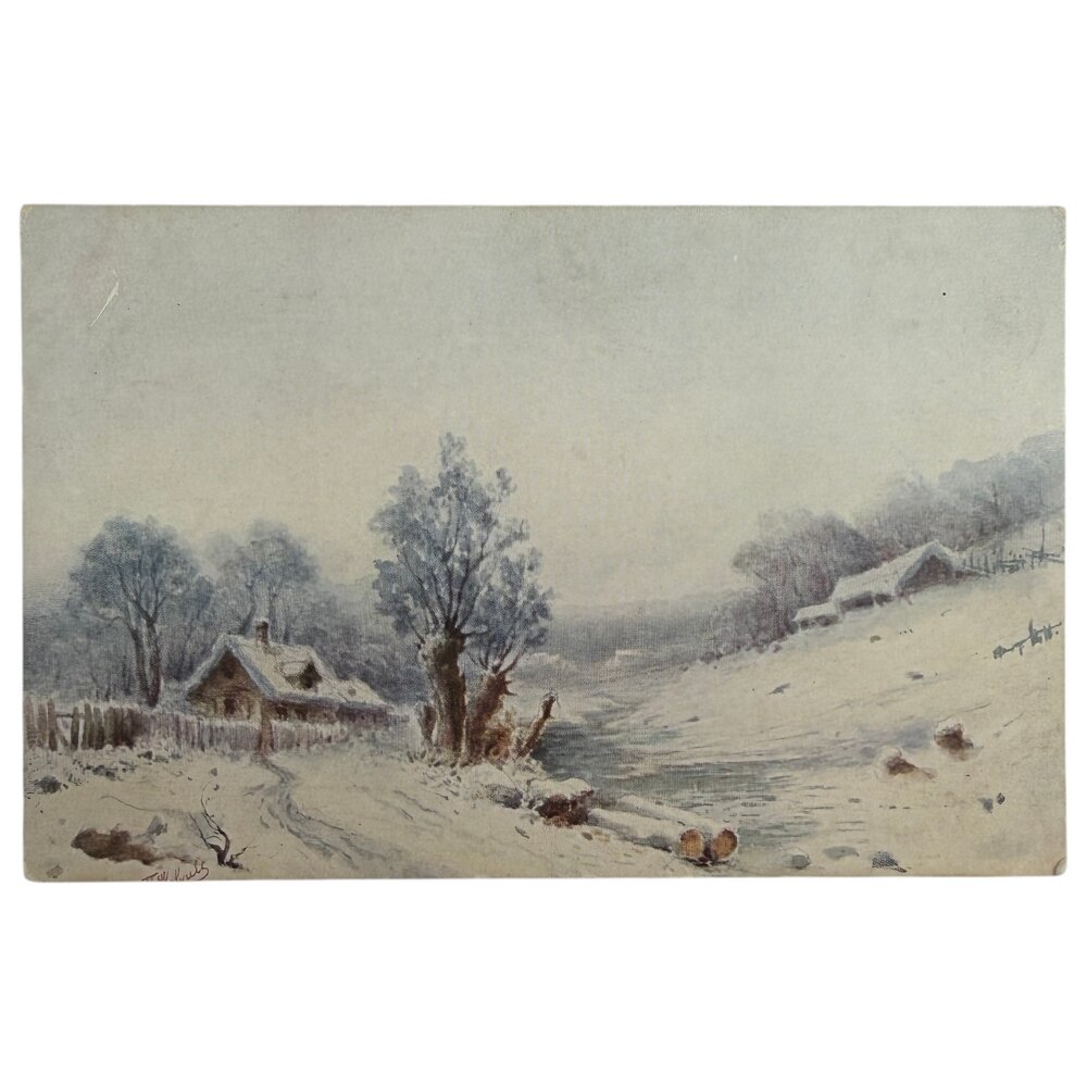 Почтовая открытка "Яковлев - Зима" 1900-1914 гг. Ришар, Российская Империя