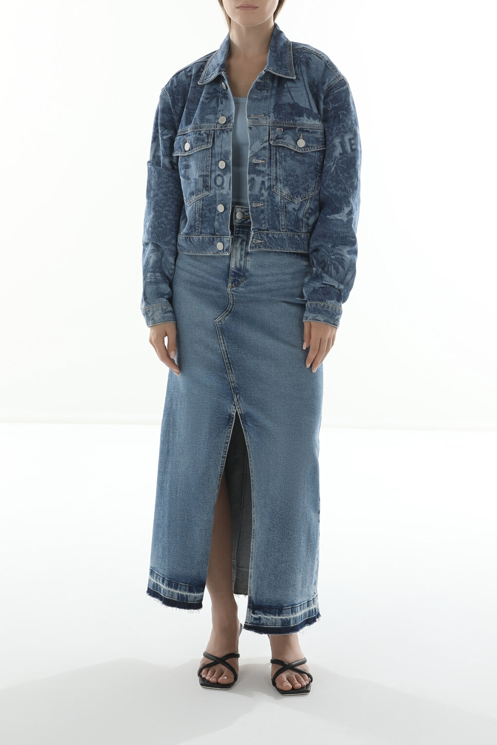 Куртка Tommy Jeans, размер L, синий — фото 1