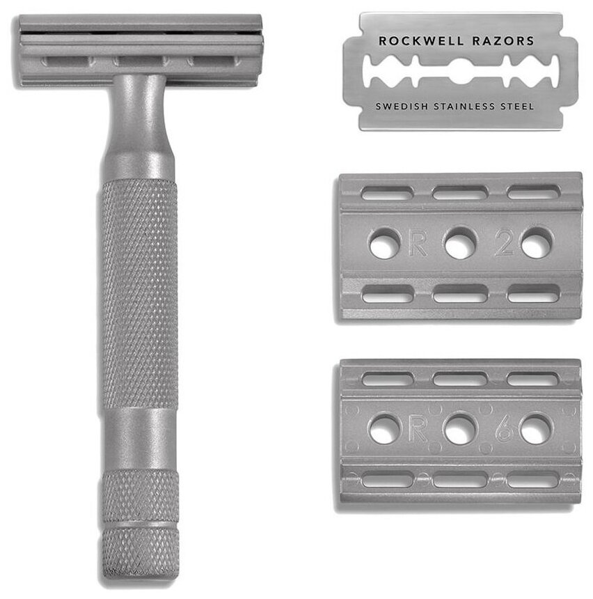 Т-образная бритва Rockwell Razors 6S, нержавеющая сталь