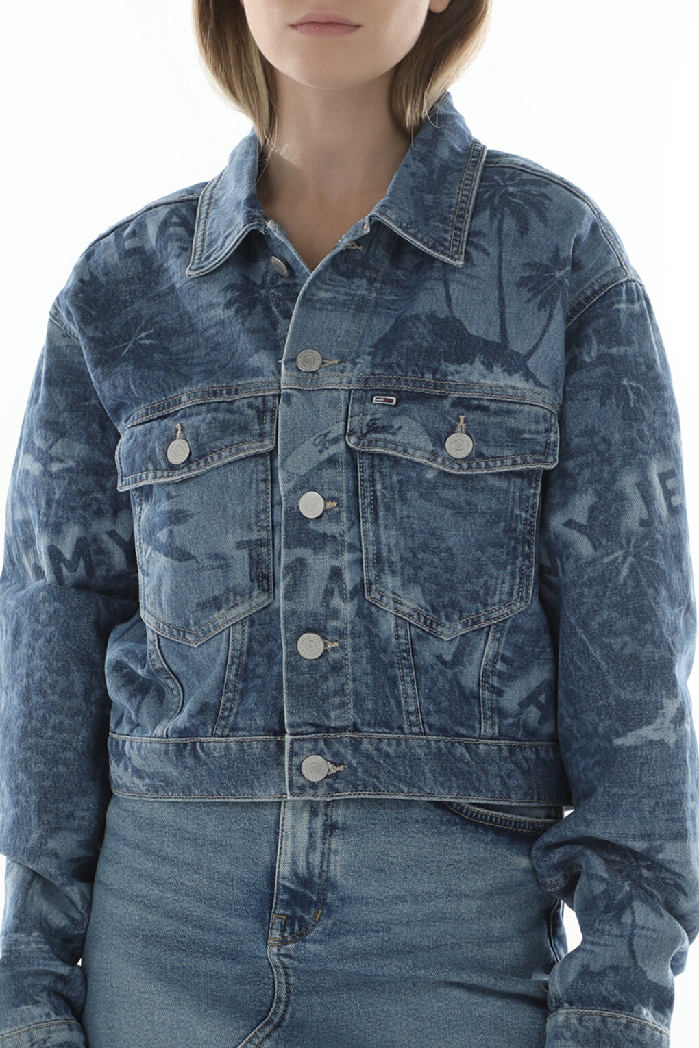 Куртка Tommy Jeans, размер L, синий — фото 1