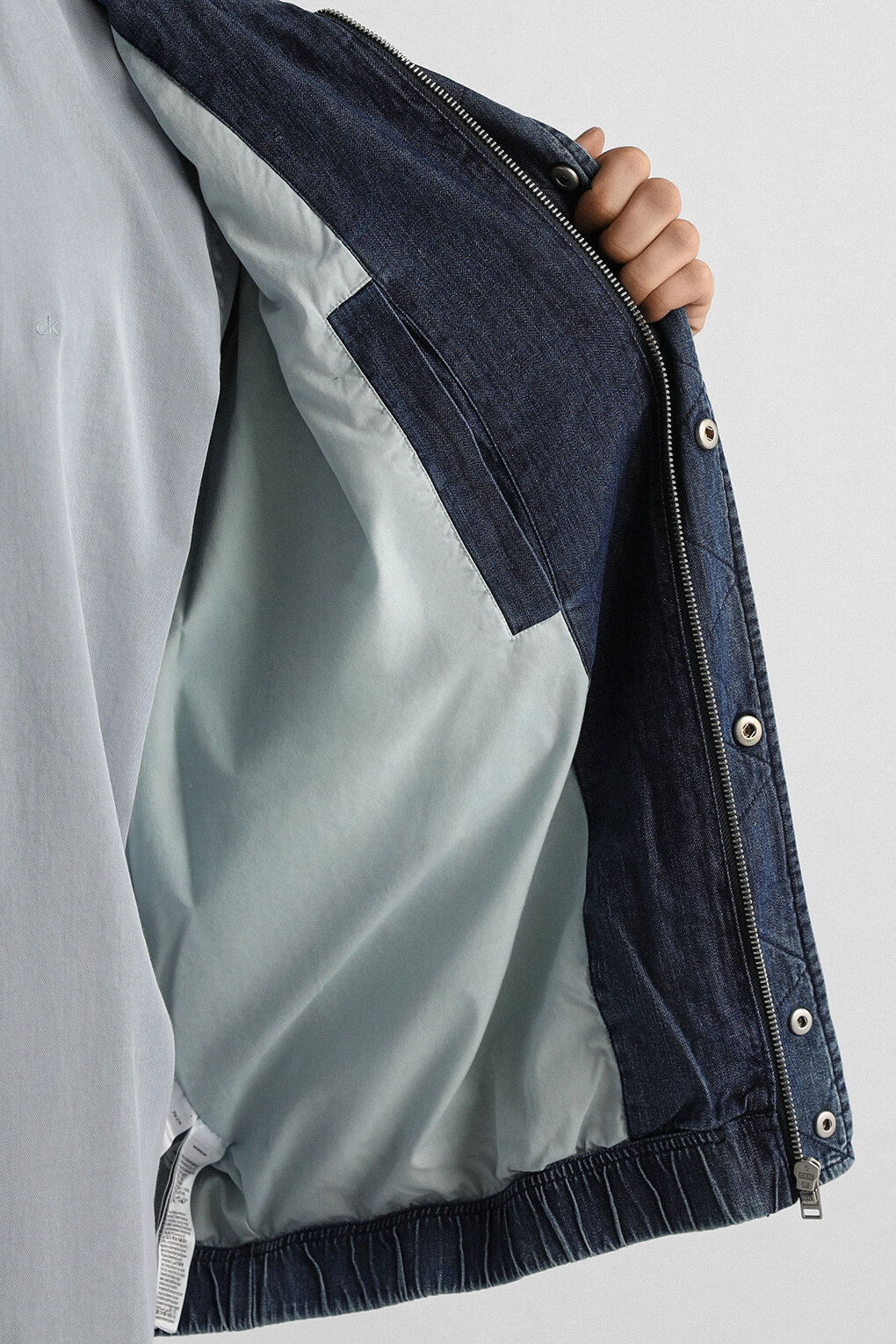 Куртка Tommy Jeans, размер L, синий — фото 1