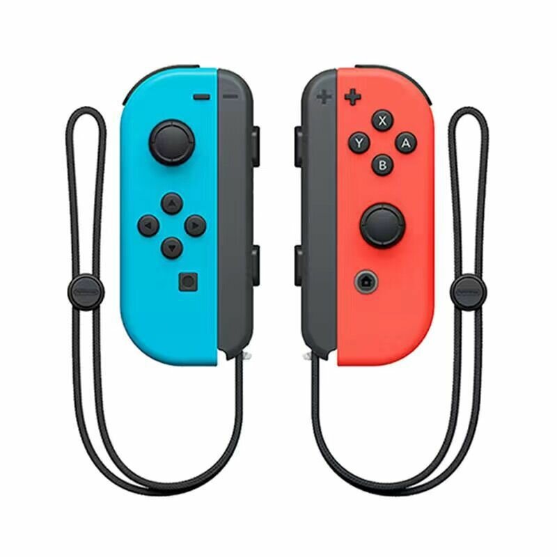 Комплект контроллеров Joy-Con для Nintendo Switch сине-красный, с запястными ремнями, беспроводные игровые контроллеры