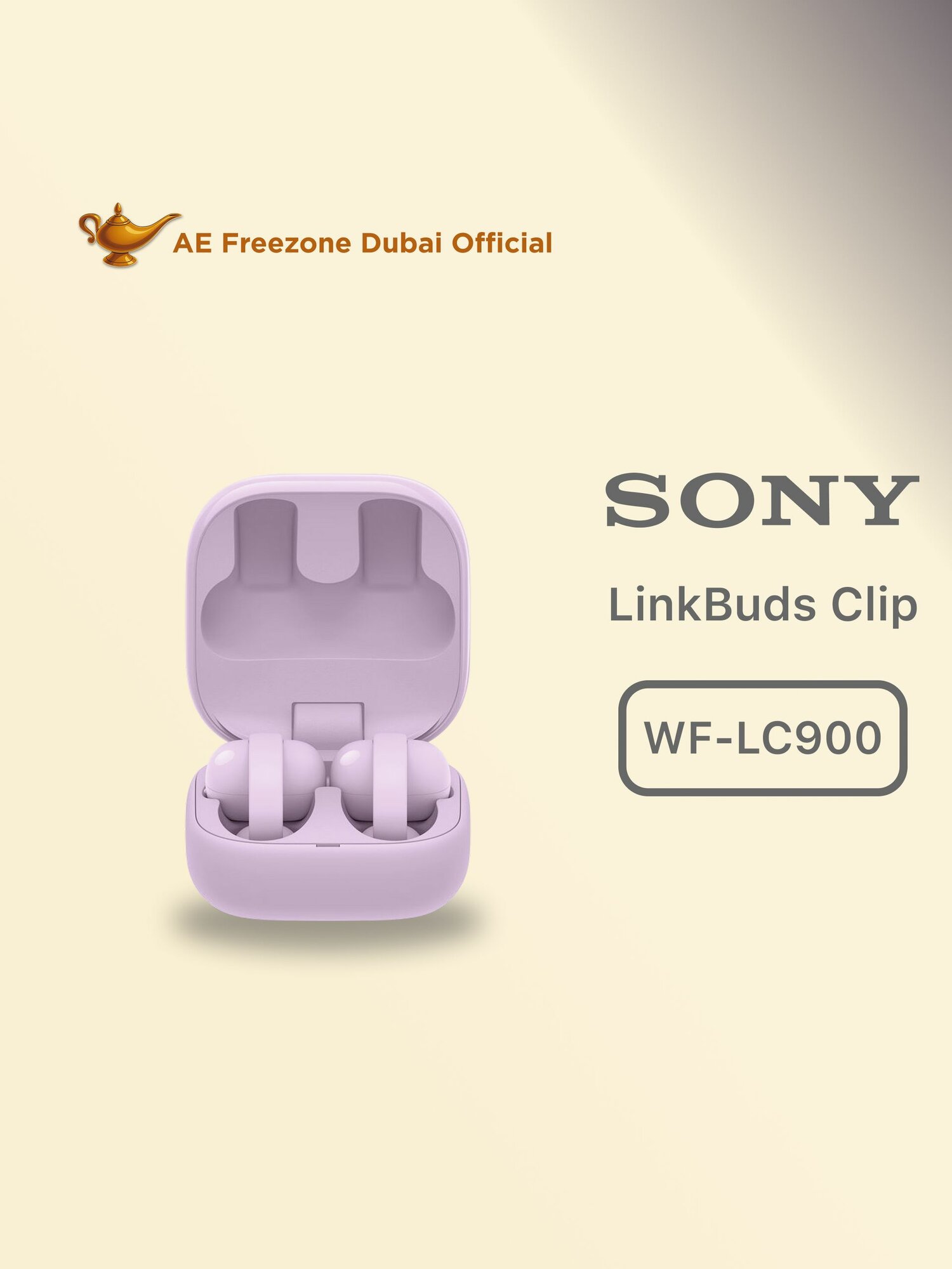 Беспроводные наушники Sony LinkBuds Clip WF-LC900 цвет Lavender