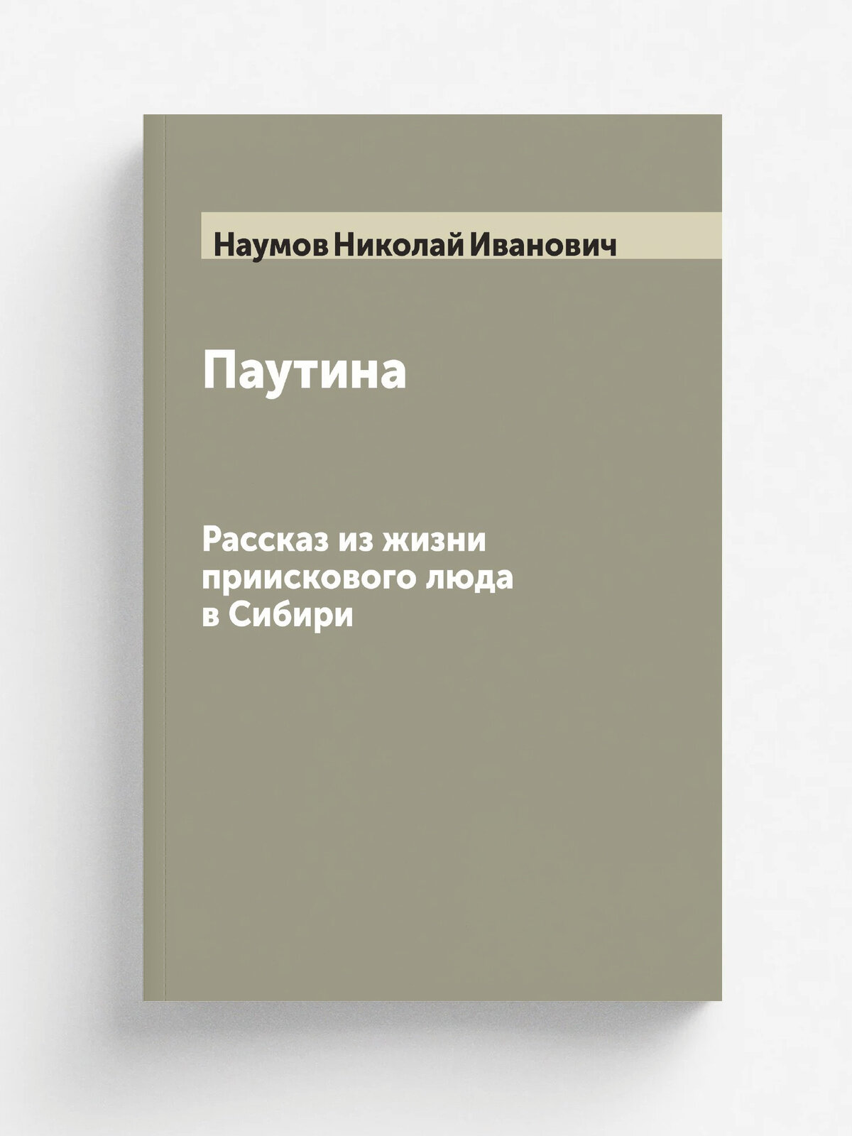 Паутина. Рассказ из жизни приискового люда в Сибири