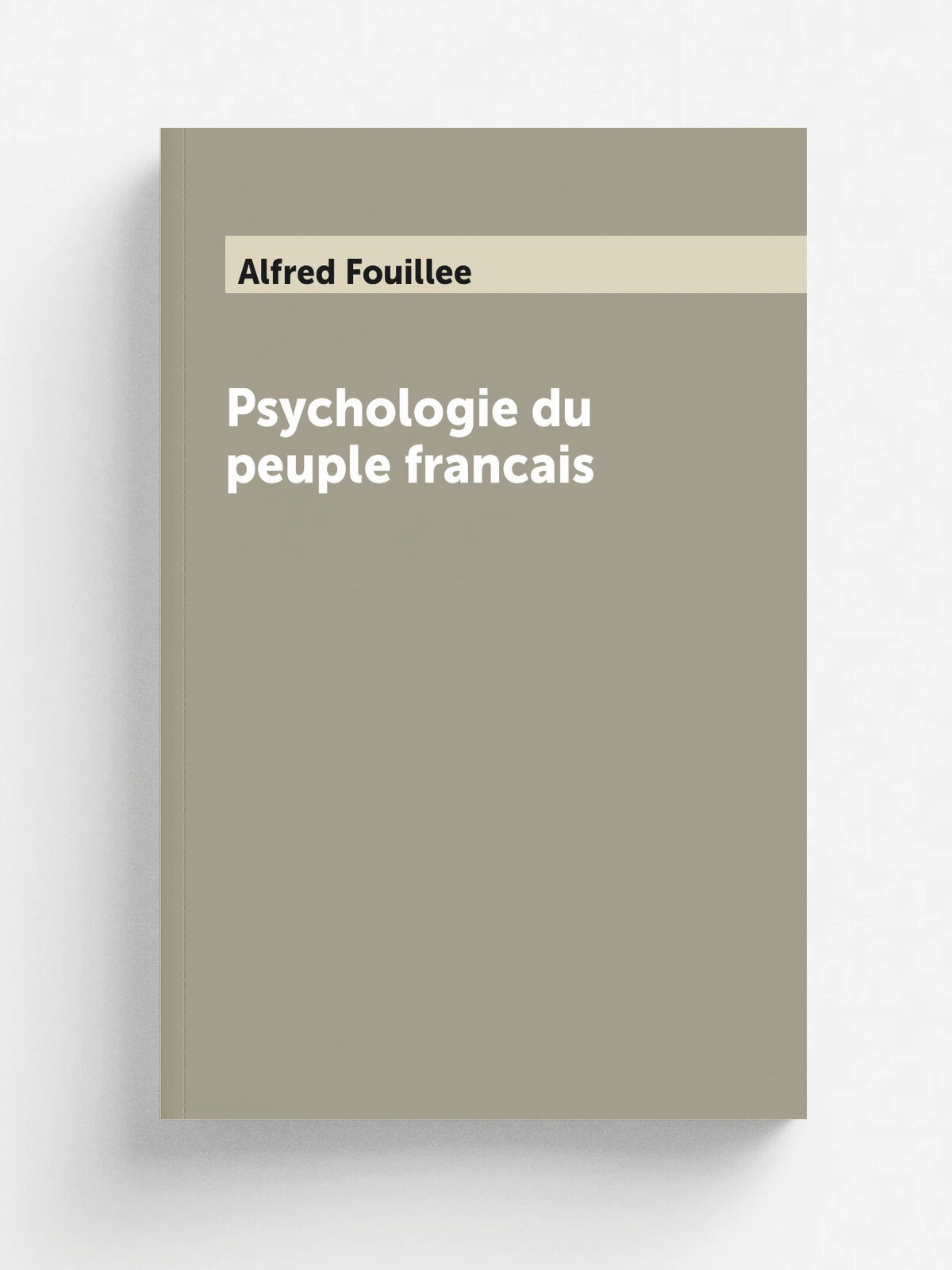 Psychologie du peuple francais