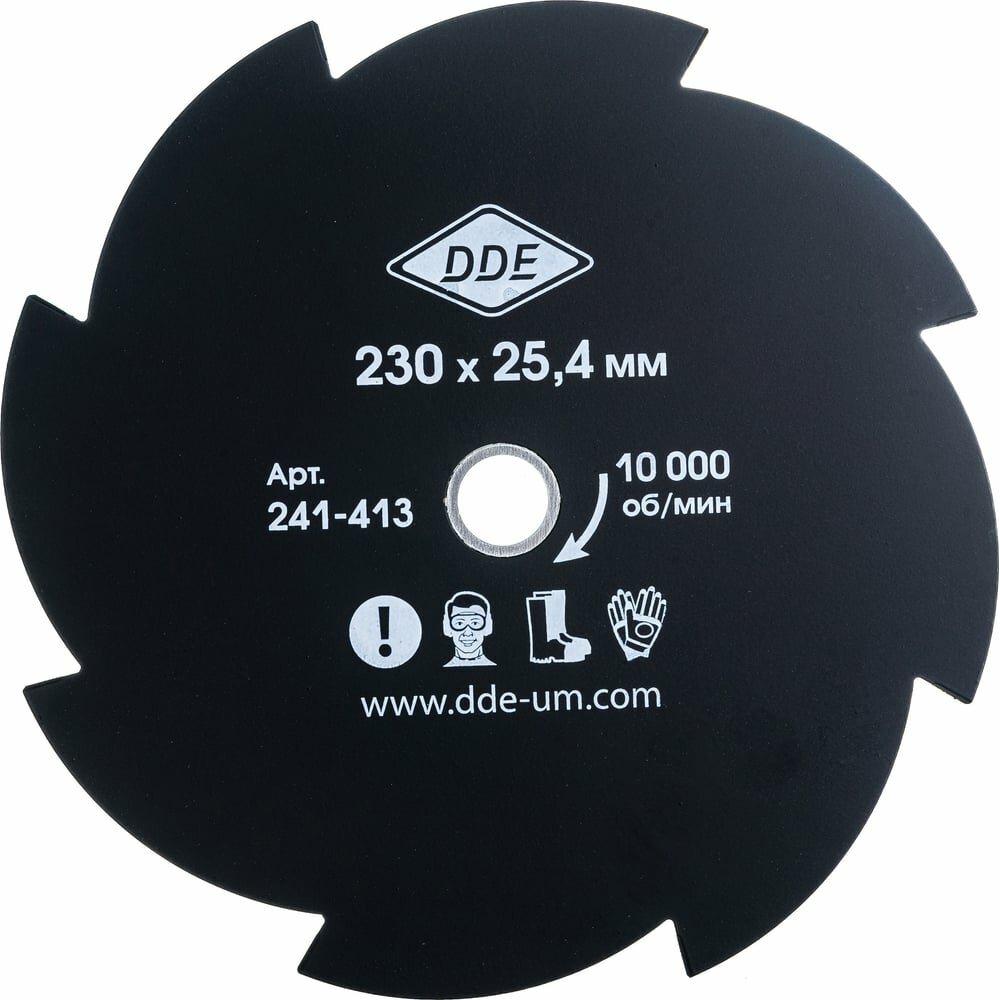 Диск GRASS CUT (230х25.4/20 мм; 8 зубьев) для триммеров DDE 241-413 — фото 1