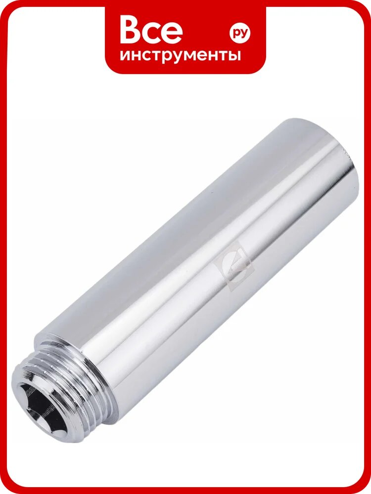 Удлинитель VALTEC 1/2 вн х80мм /хром/ VTr.198. C.0480 из латуни с хромовым покрытием для бытового использования