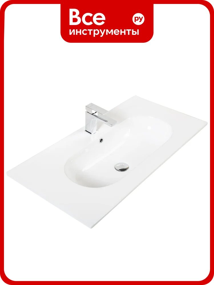 Керамическая раковина BelBagno LOVE LOV-900-LVB, прямоугольная, глянцевая, для монтажа на тумбу в ванной комнате