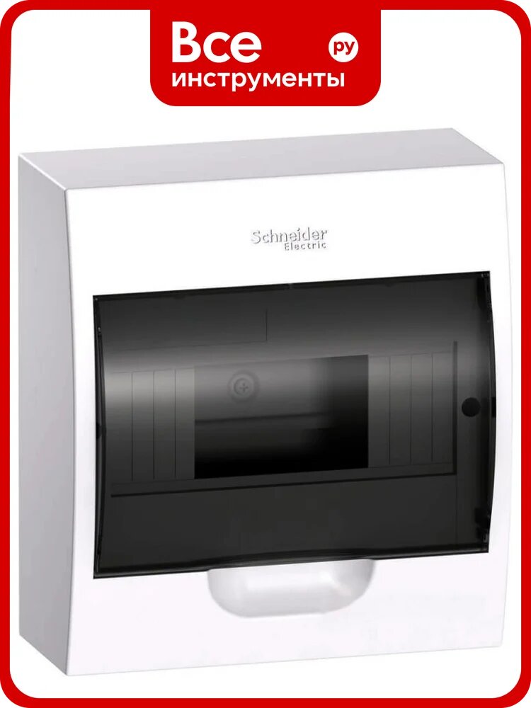Корпус навесной с прозрачной дверцей Systeme Electric (Schneider Electric) City9 Box 1ряд/8модулей EZ9E108S2SRU