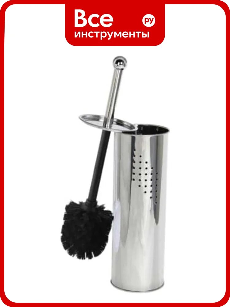 Ершик для туалета KROFFOS Stylo black из нержавеющей стали 890194, для труднодоступных мест