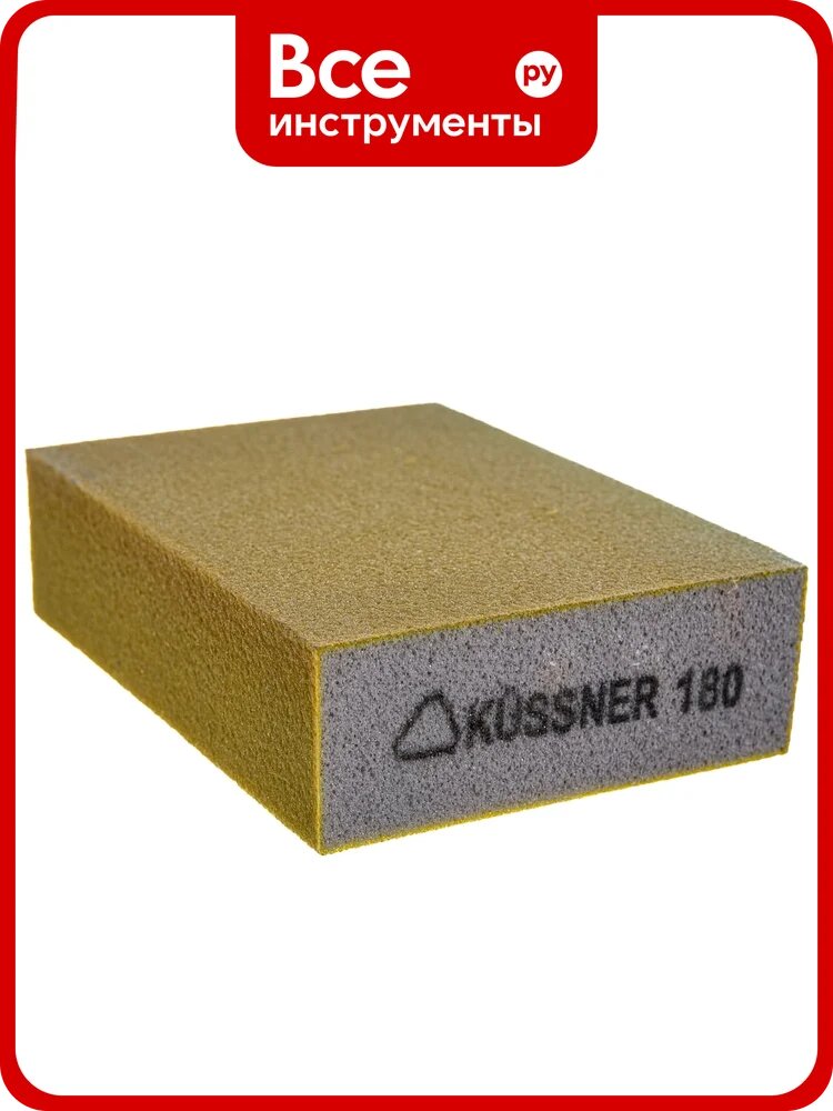 Шлифовальный брусок Р180 Soft, 100x70x25 мм KUSSNER 1000-230180 губка шлифовальная средняя жесткость