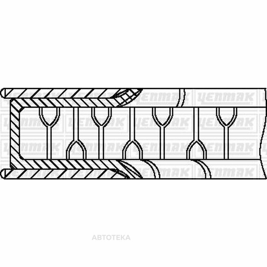 7900 mm. Кольца поршневые к-т на цил YENMAK 9109216000
