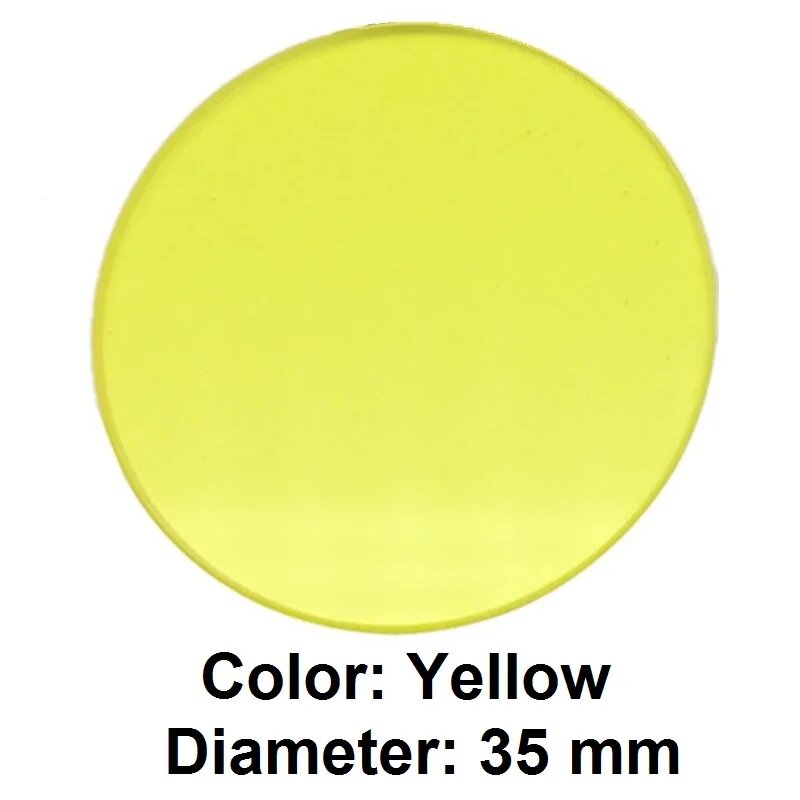 Цветные фильтры для микроскопа HUILEY OF 35mm Yellow