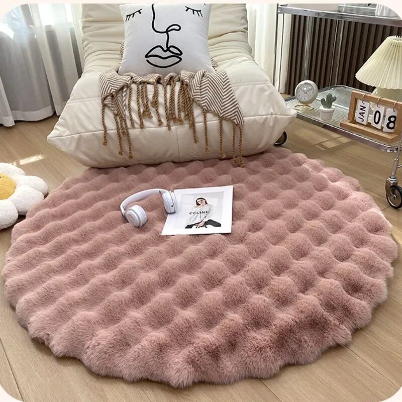 Ковер дорожка 80x80 см светло-розовый