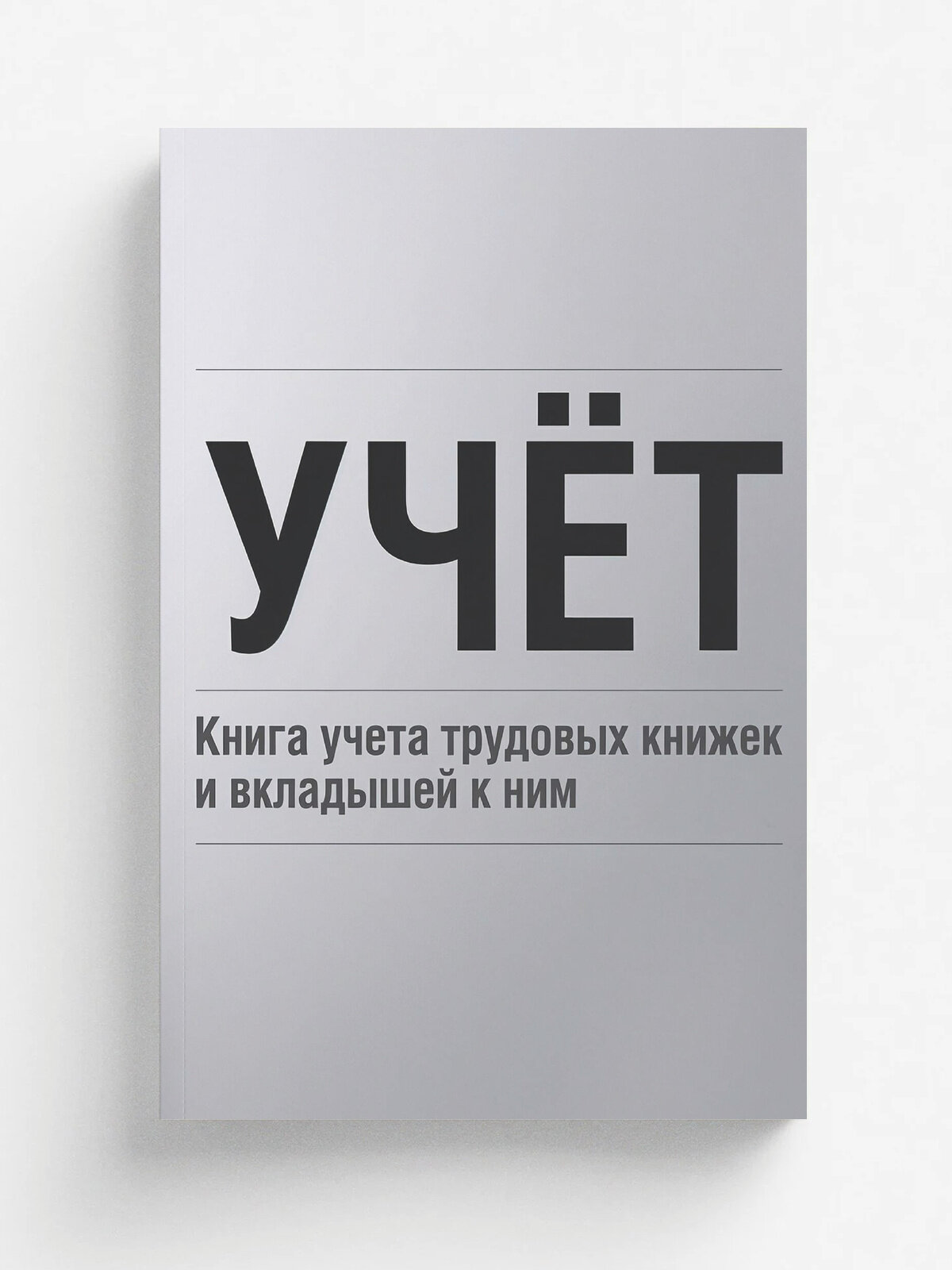 Книга учета трудовых книжек и вкладыщей к ним, дизайн: "Ментранпаж", 100 страниц. Оформлена по стандарту, разлинована