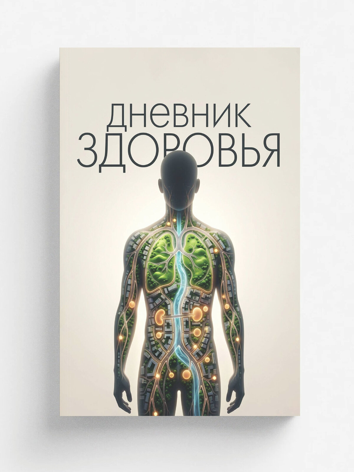 Дневник здоровья, дизайн: "Метранпаж", 100 страниц, А5. Недатированный