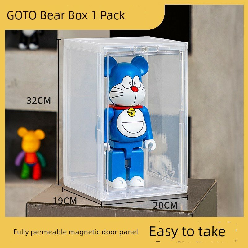 Белая коробка для хранения фигурок BE@RBRICK, пылезащитная, аксессуар для коллекционеров