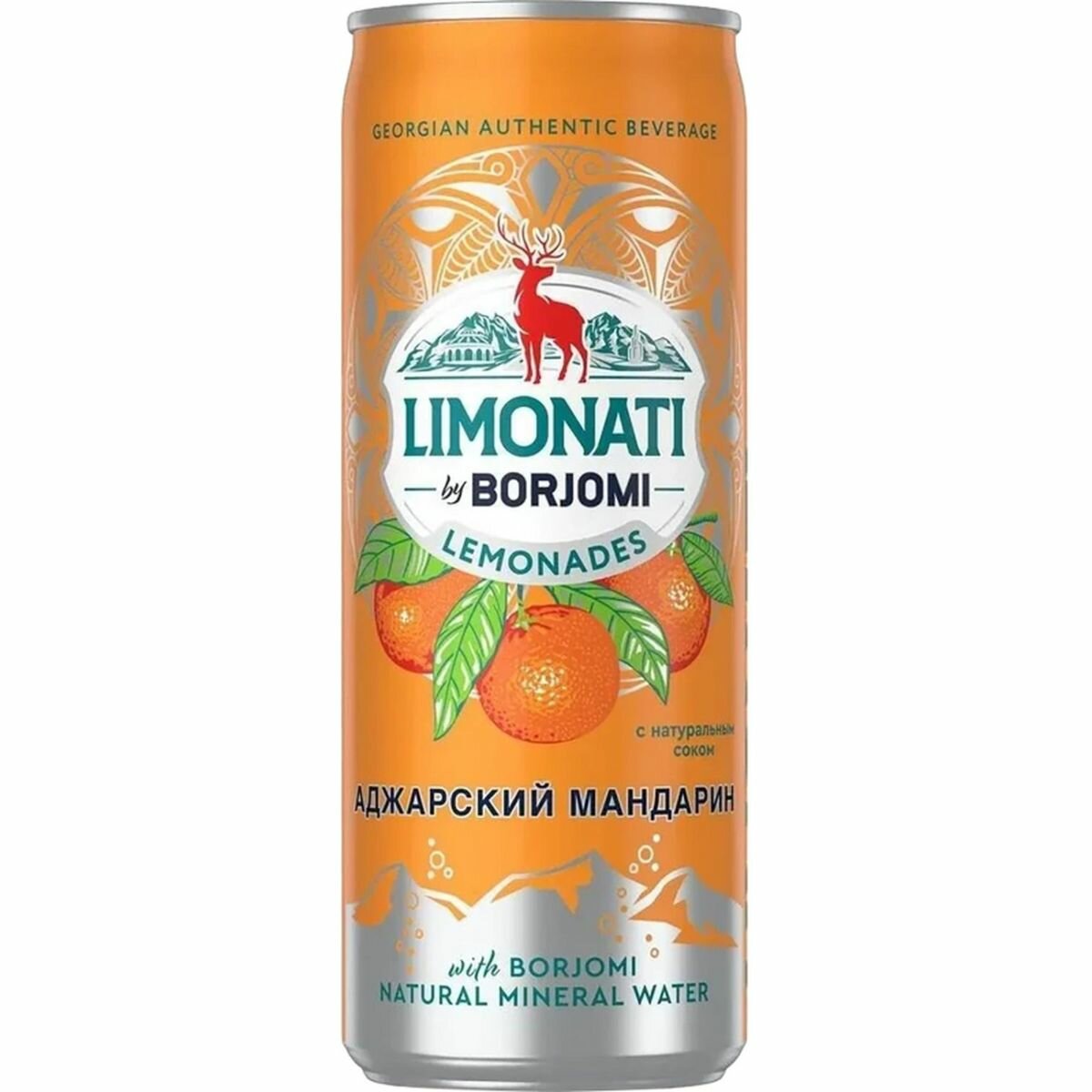 Напиток Боржоми Аджарский мандарин газированная ж/б 0,33л (2130793)
