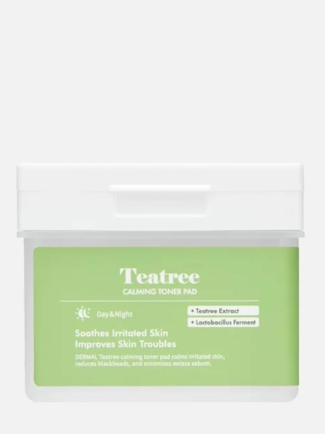 Набор тонизирующих пэдов для лица DERMAL tea tree 120 шт.