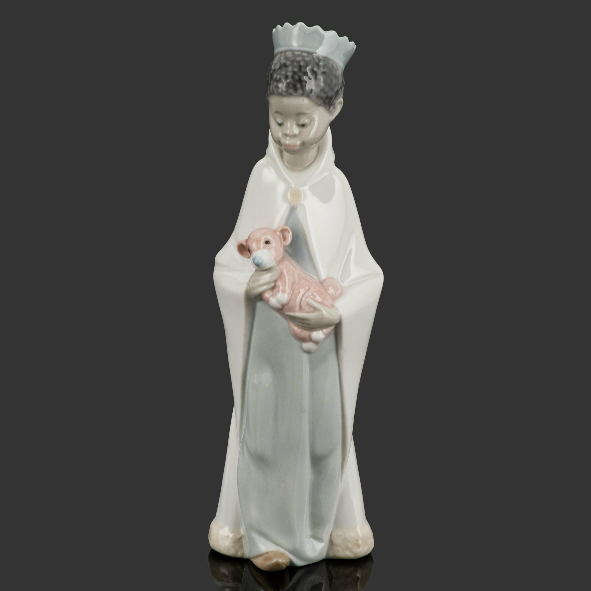 Статуэтка "Мальчик с мишкой", автор Juan Huerta, фарфор, роспись, Lladro, Lladro, Испания