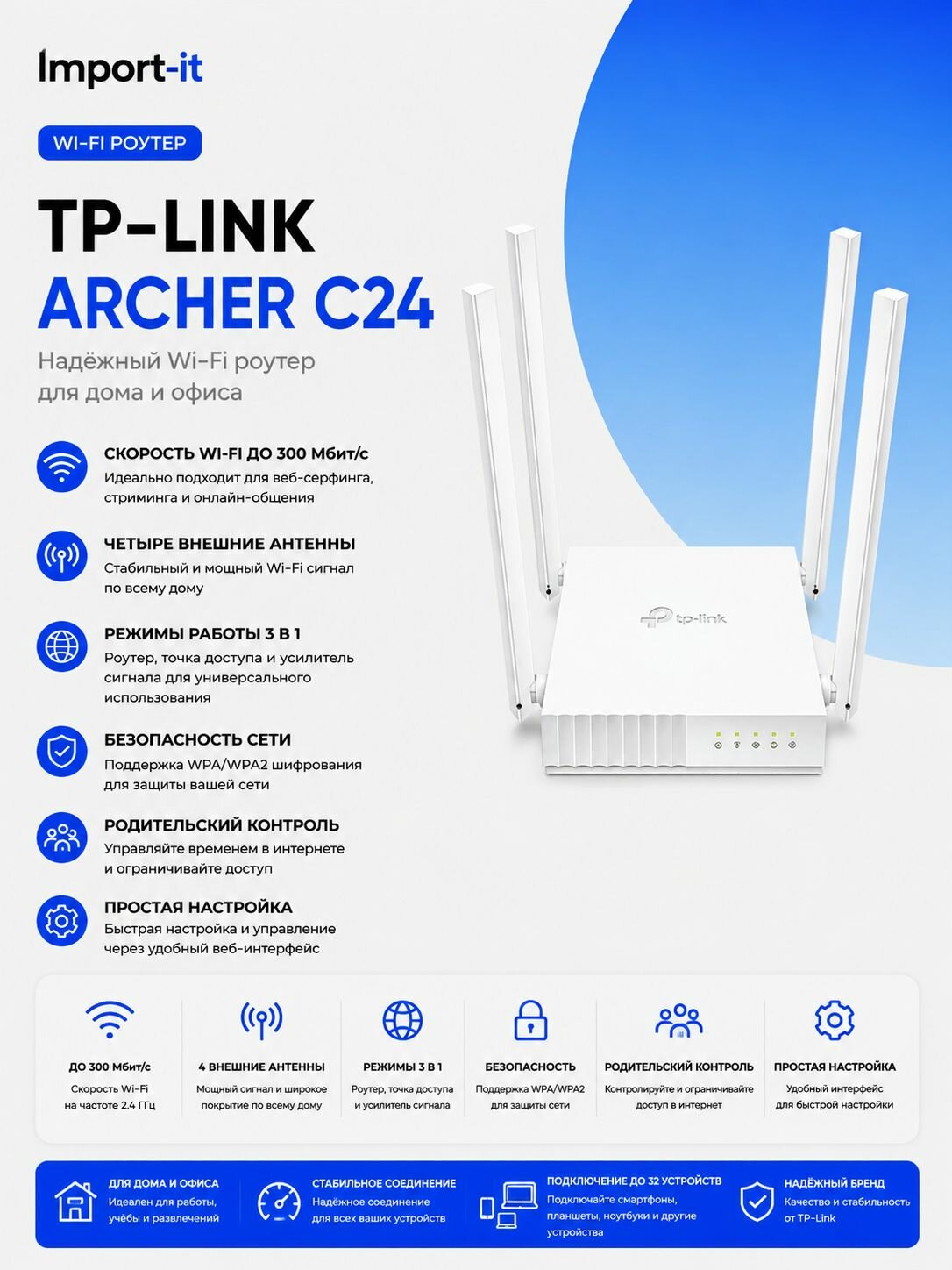 Wi-Fi Роутер TP-Link Archer C24