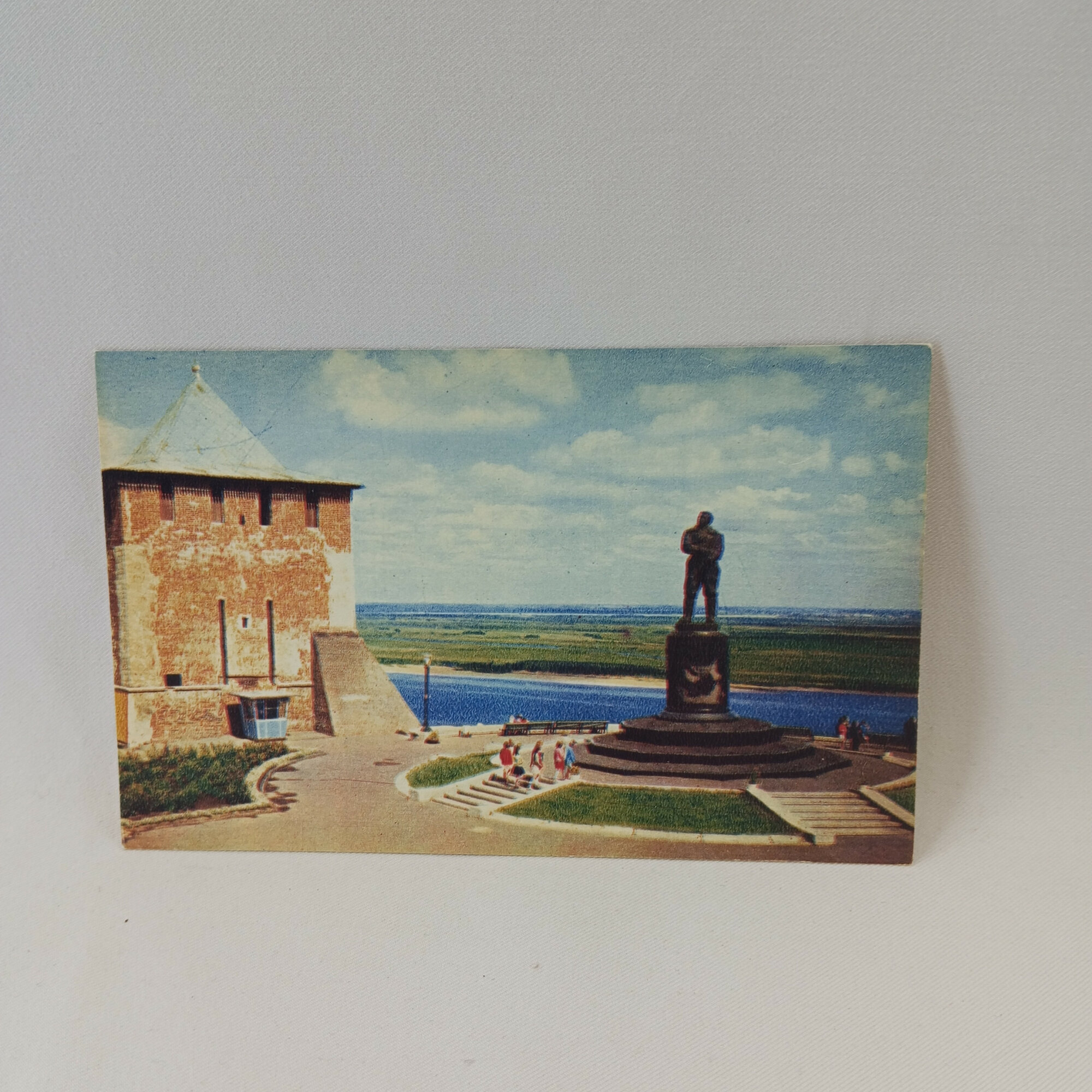 Открытка советская СССР. Горький, кремль, памятник Чкалову, городская архитектура. винтаж
