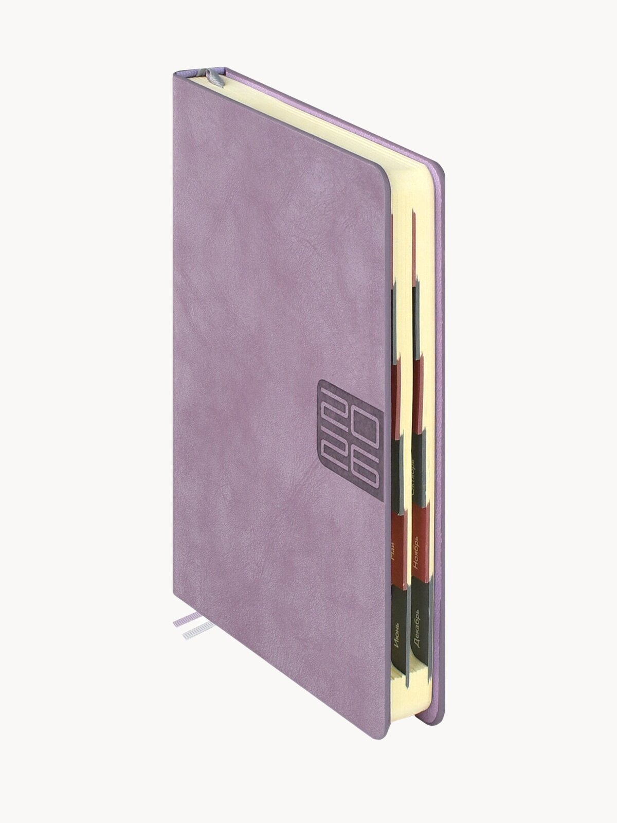 Ежедневник датированный 2026 Escalada #ДУМАЙ КАК миллиардер А6+, 176 листов, мягкий переплет, сиреневый