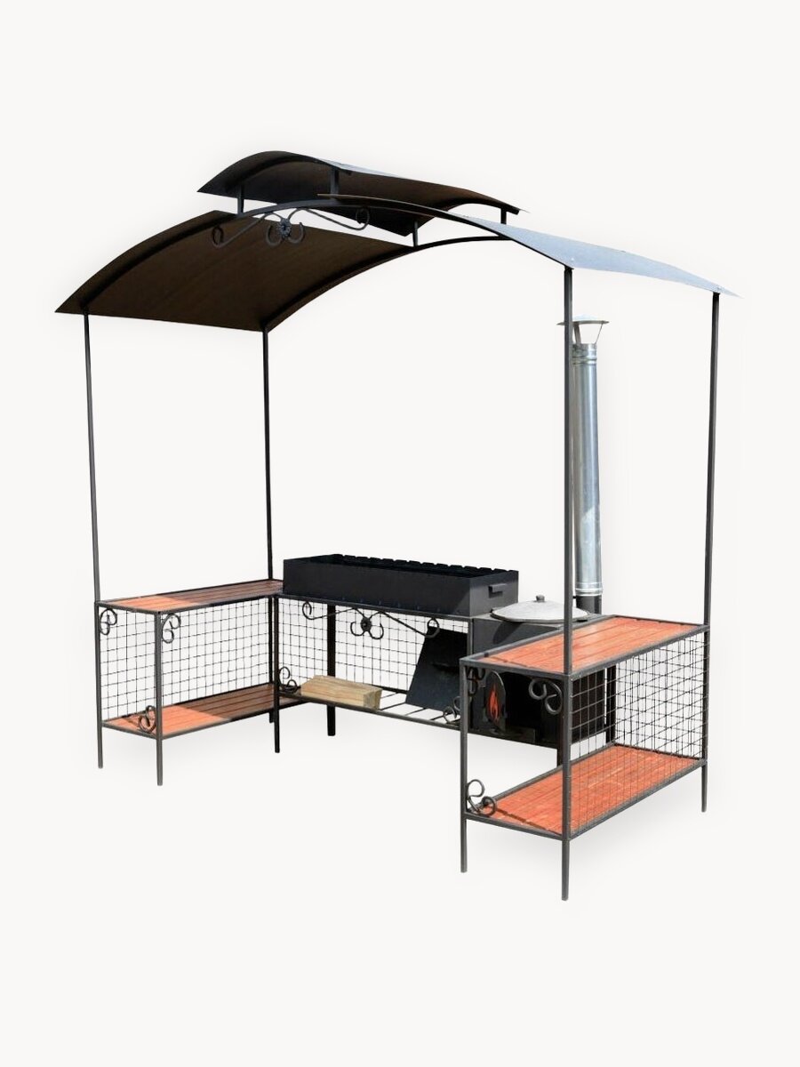 Мангал-беседка СМ28П