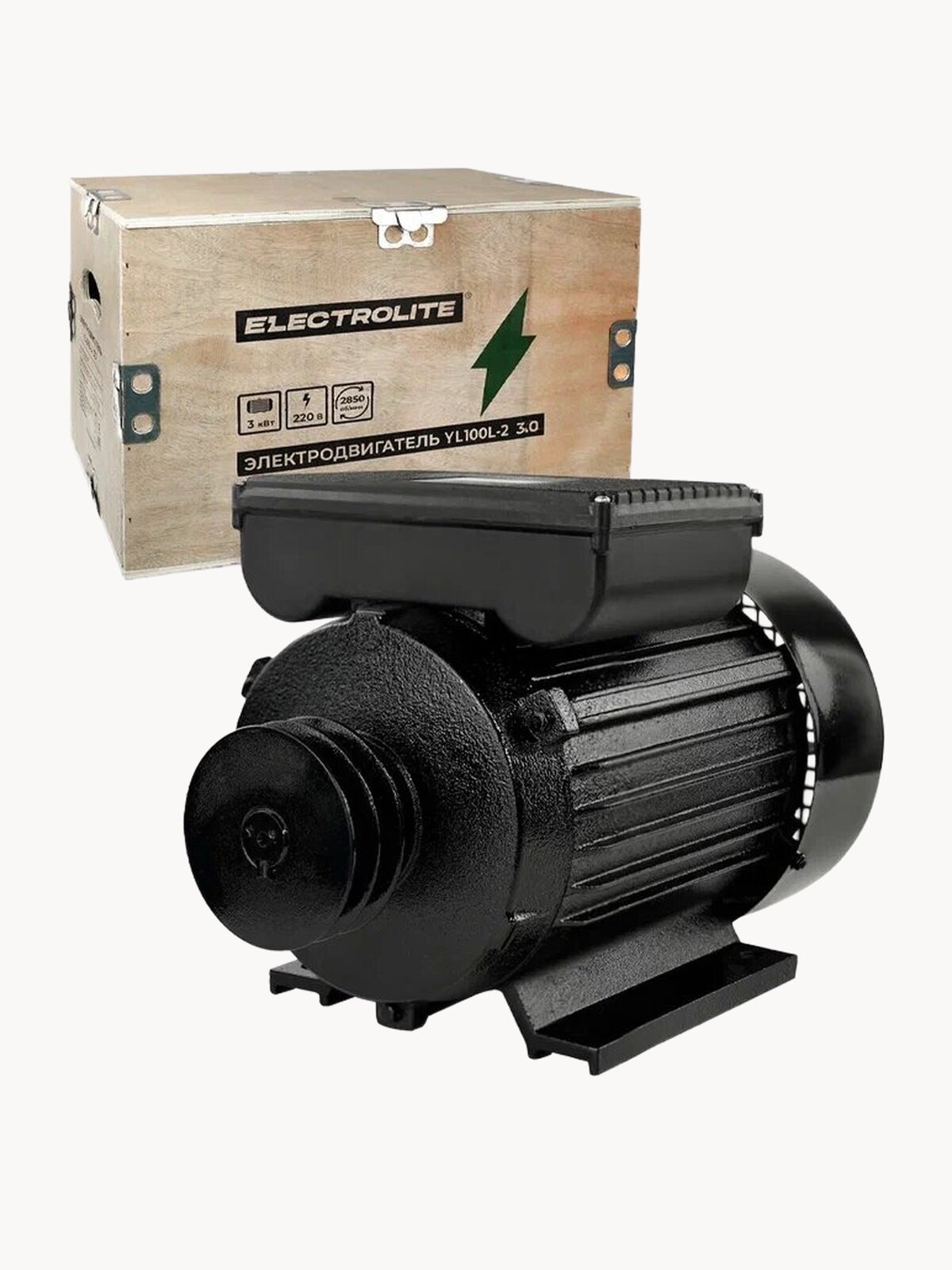 Двигатель электрический для компрессора 3 кВт (220Вт, 2800 об/мин, IP21)