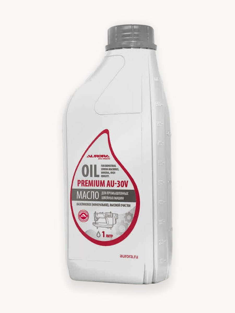 Масло для промышленных швейных машин (без запаха, минеральное, вазелиновое) Aurora AU-30V, 1 литр