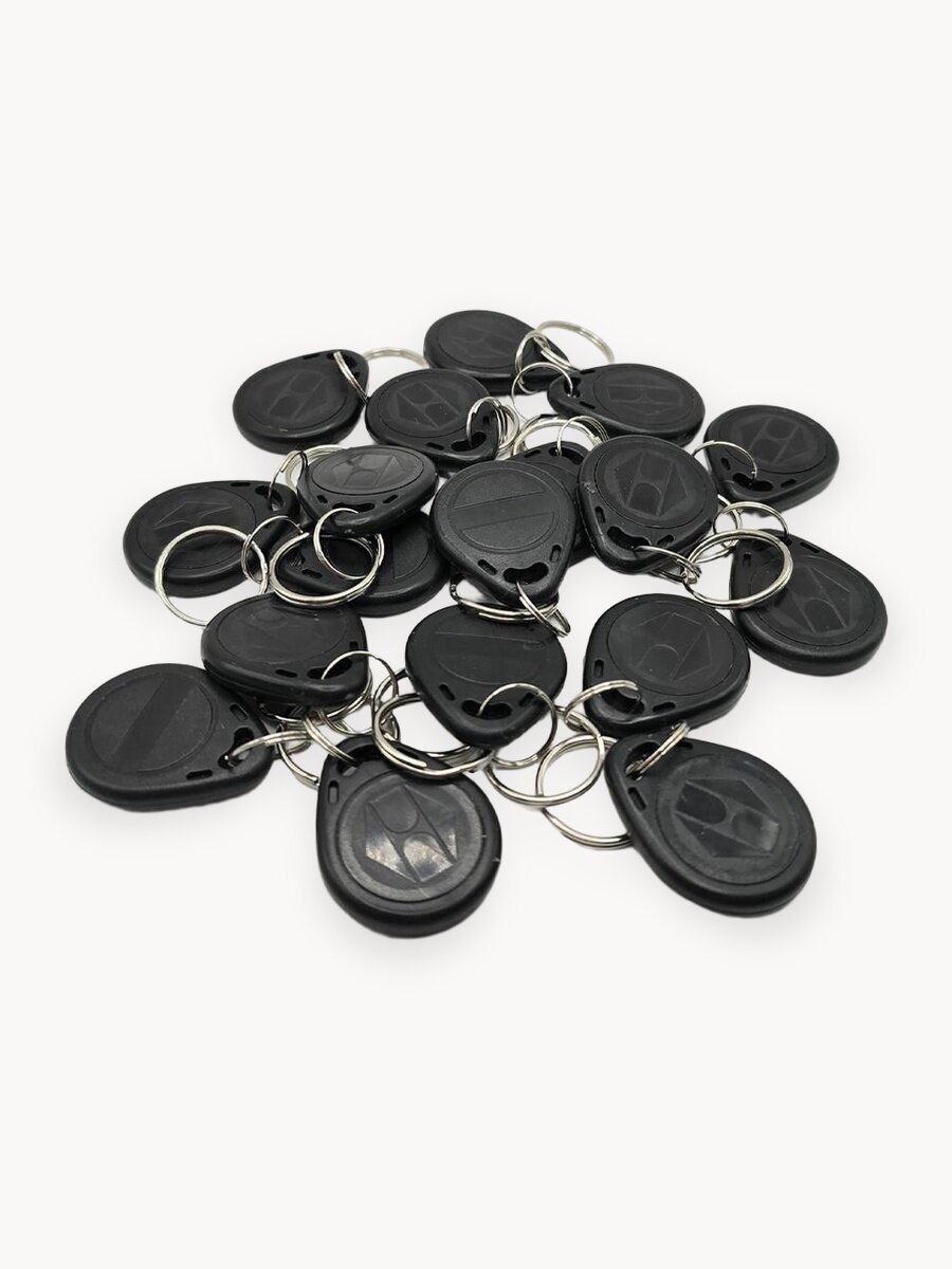 Ключ для домофона Proxy T5577 (10шт) перезаписываемый , магнитный RFID. Брелок 125 кГц Em-marine . Цвет черный