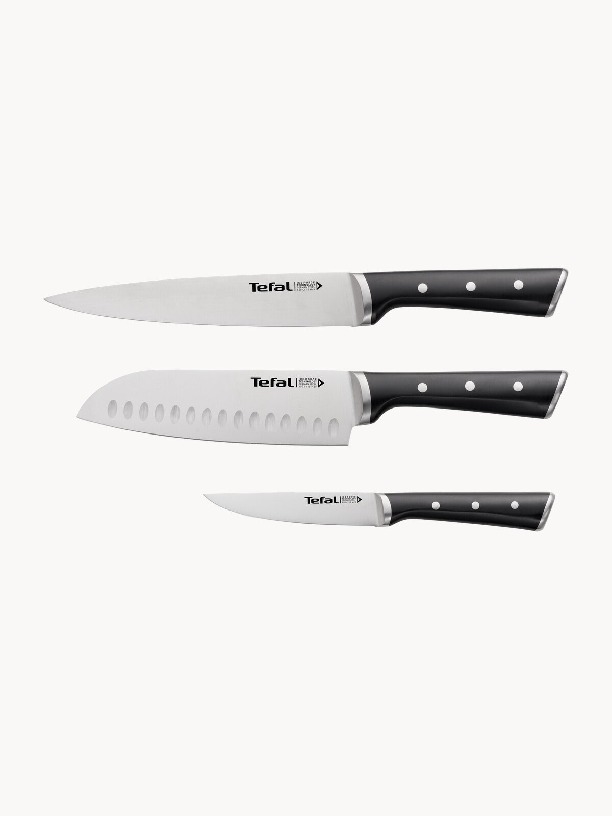 Набор ножей кухонных Tefal Ice Force K232S374, 3 предмета