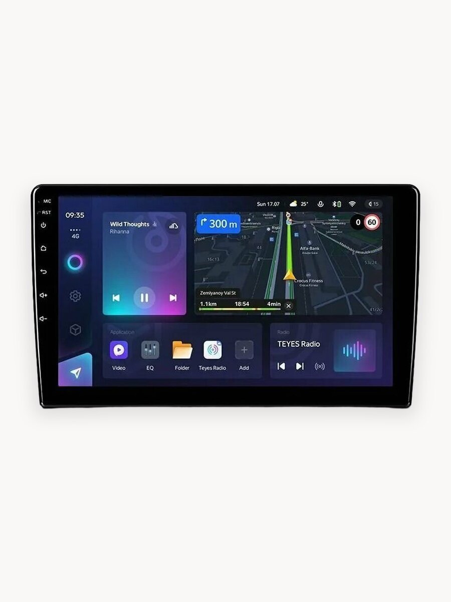 Teyes CC3L 4/32 магнитола универсальная с экраном 9 дюймов(активация голосового управления И универсальный провод питания евростандарта 16 pin. В подарок)