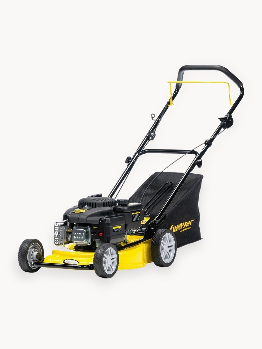 Газонокосилка бензиновая CHAMPION LM4122, 410 мм, несамоходная, с травосборником