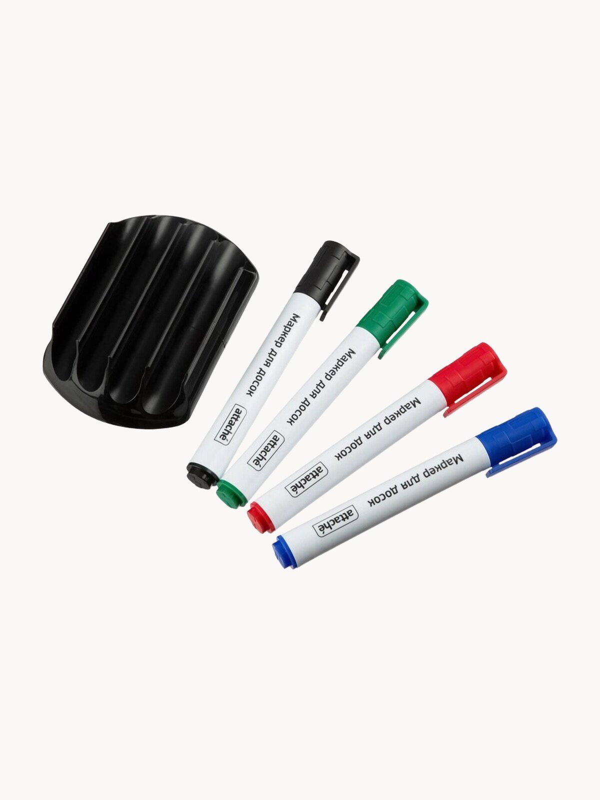 Набор с магнитной губкой и 4 маркерами Attache (WB2008)