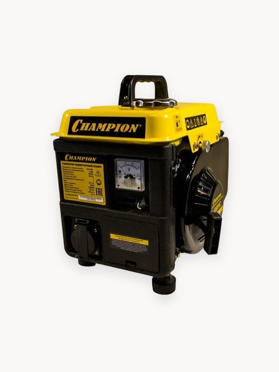 Генератор Champion IGG950 инверторный, бензиновый, 0,9/0,8 кВт, двигатель 63 см³