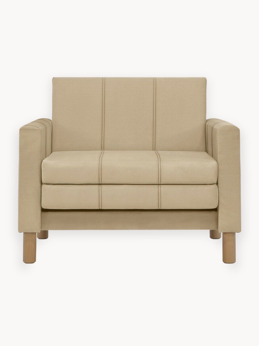 Кресло-кровать Уют С Velutto 02 NEW 95x84x82 см, бежевый Велютто, выкатной GOODFORM
