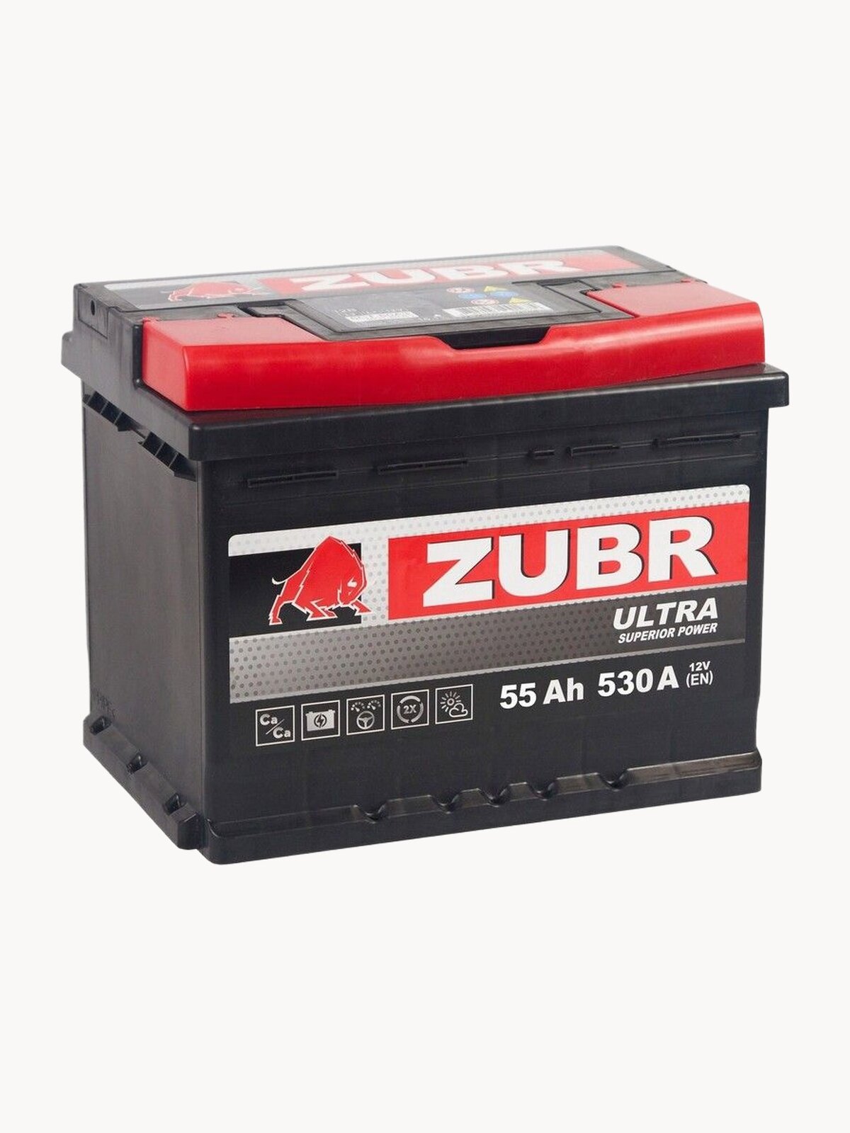 Аккумулятор автомобильный 55 Ач 530 А обратная полярность