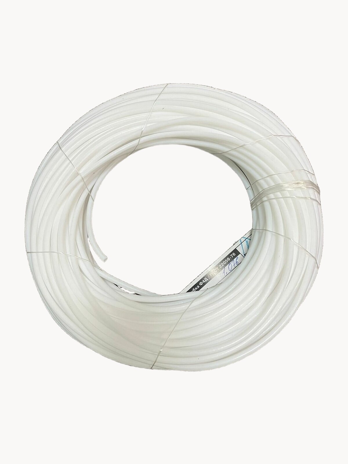 Трубка фторопластовая Ф4Д, внутренний диаметр ф0,8мм, стенка 0,2мм, длина 5м, шланг из фторопласта, тефлоновая, PTFE