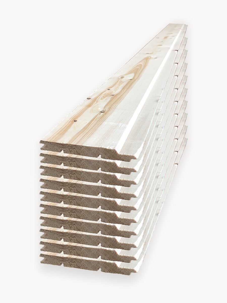 Вагонка хвоя 2700х96х12,5мм Дом Дерева категория С упаковка 10шт.