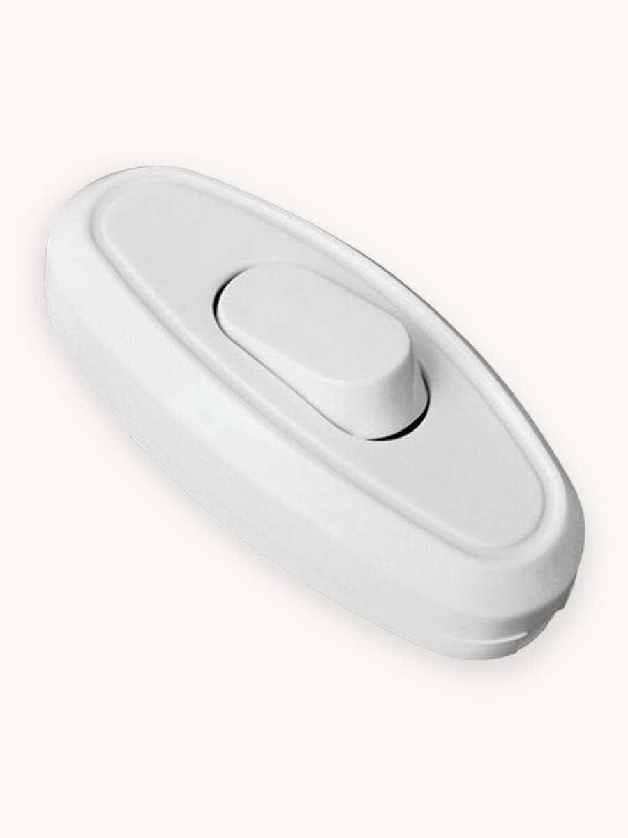 Переключатель бра (выключатель одноклавишный), белый, 6А, 250В