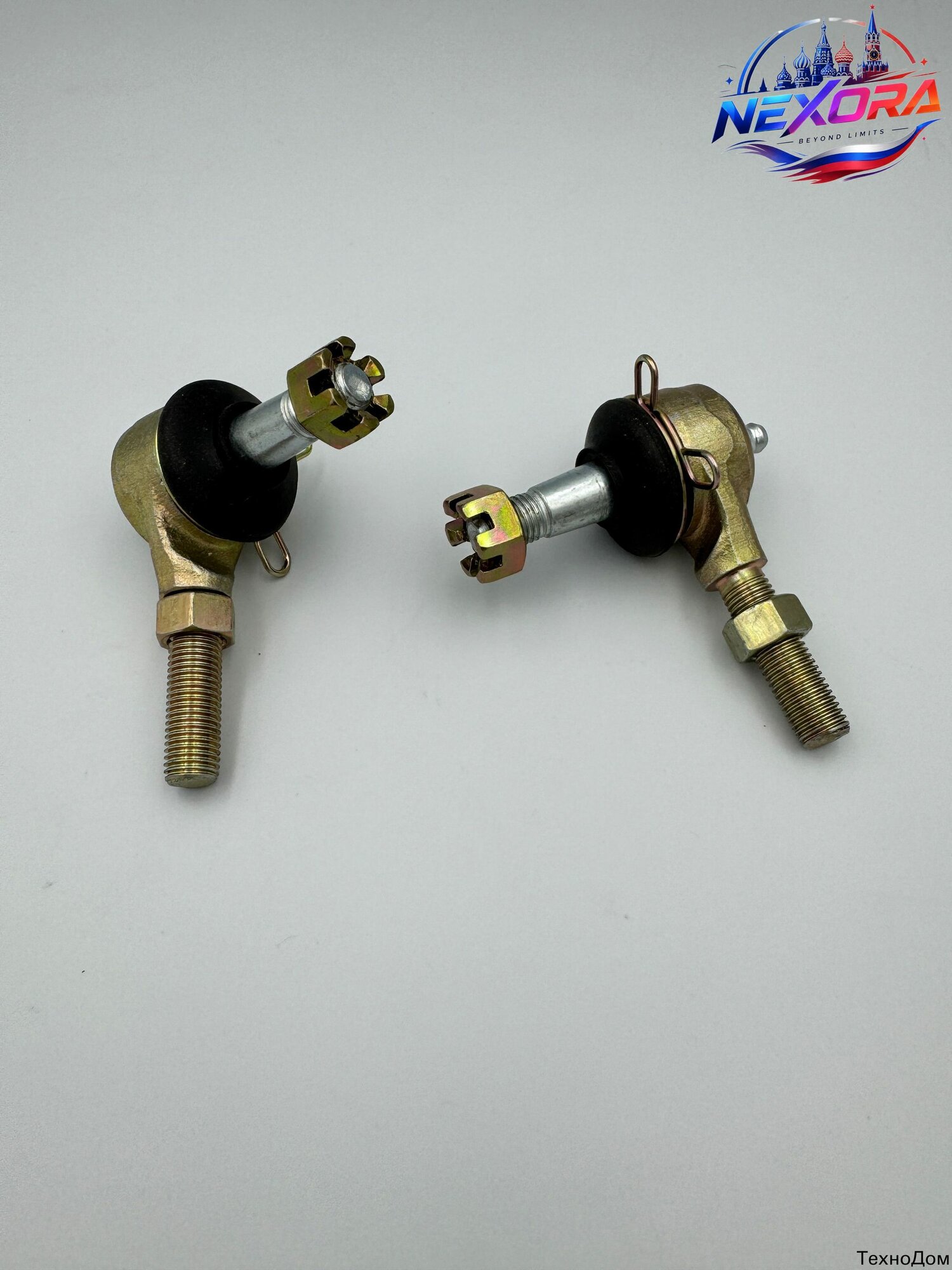 Наконечник рулевой тяги квадроцикла M10 левый+правый для Mikilon Hammer Avantis 125-200cc, рулевые наконечники под конус 78x36мм, комплект 2 шт + пыльники