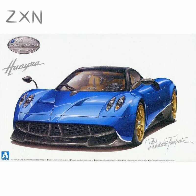 Сборная модель Машинка Aoshima-06238 1/24 2016 PAGANI HUAYRA Pacchetto Tempesta car model kit