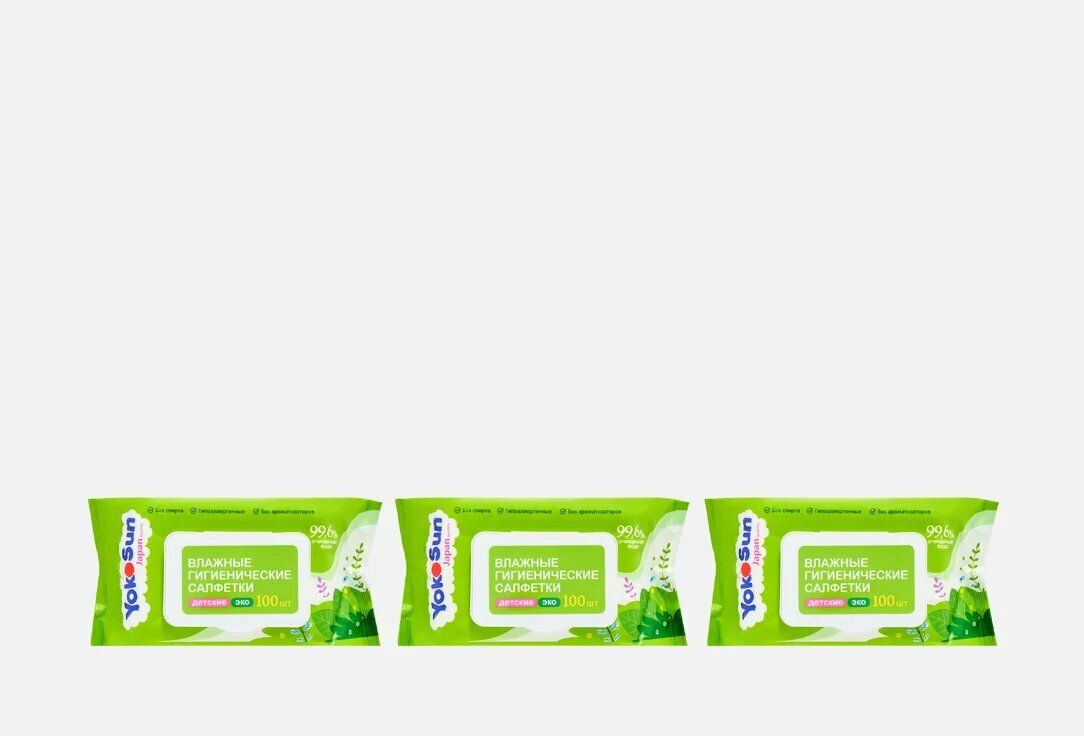 YokoSun Megabox эко детские Влажные салфетки 300шт