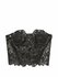 Топ Ermanno Scervino Lace-overlay corset top, размер 42, черный
