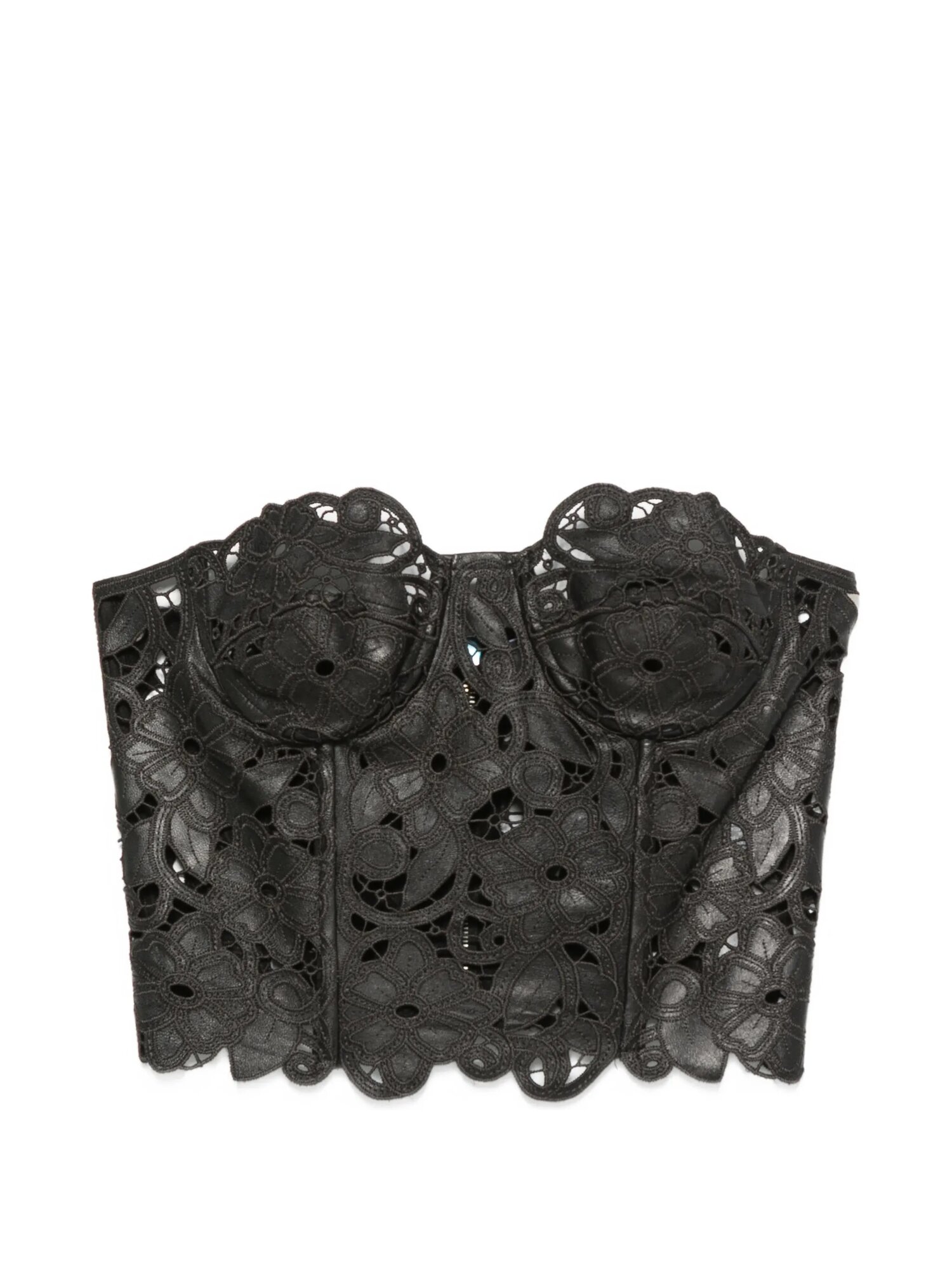 Топ Ermanno Scervino Lace-overlay corset top